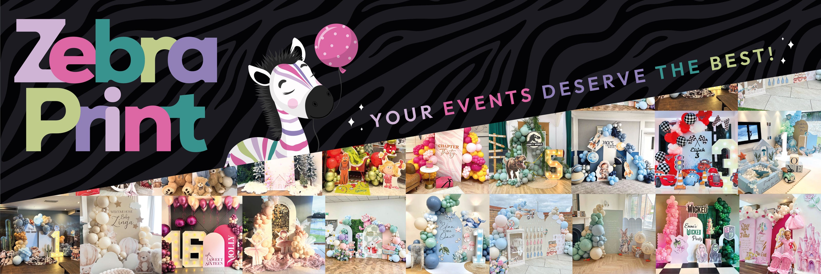 Zebra Print Events | Event Cut Out Specialists